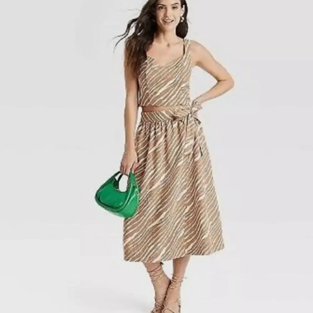 a new day | Skirts | Wrap Aline Midi Skirt Linen Sz Small A New Day Nwt ...
